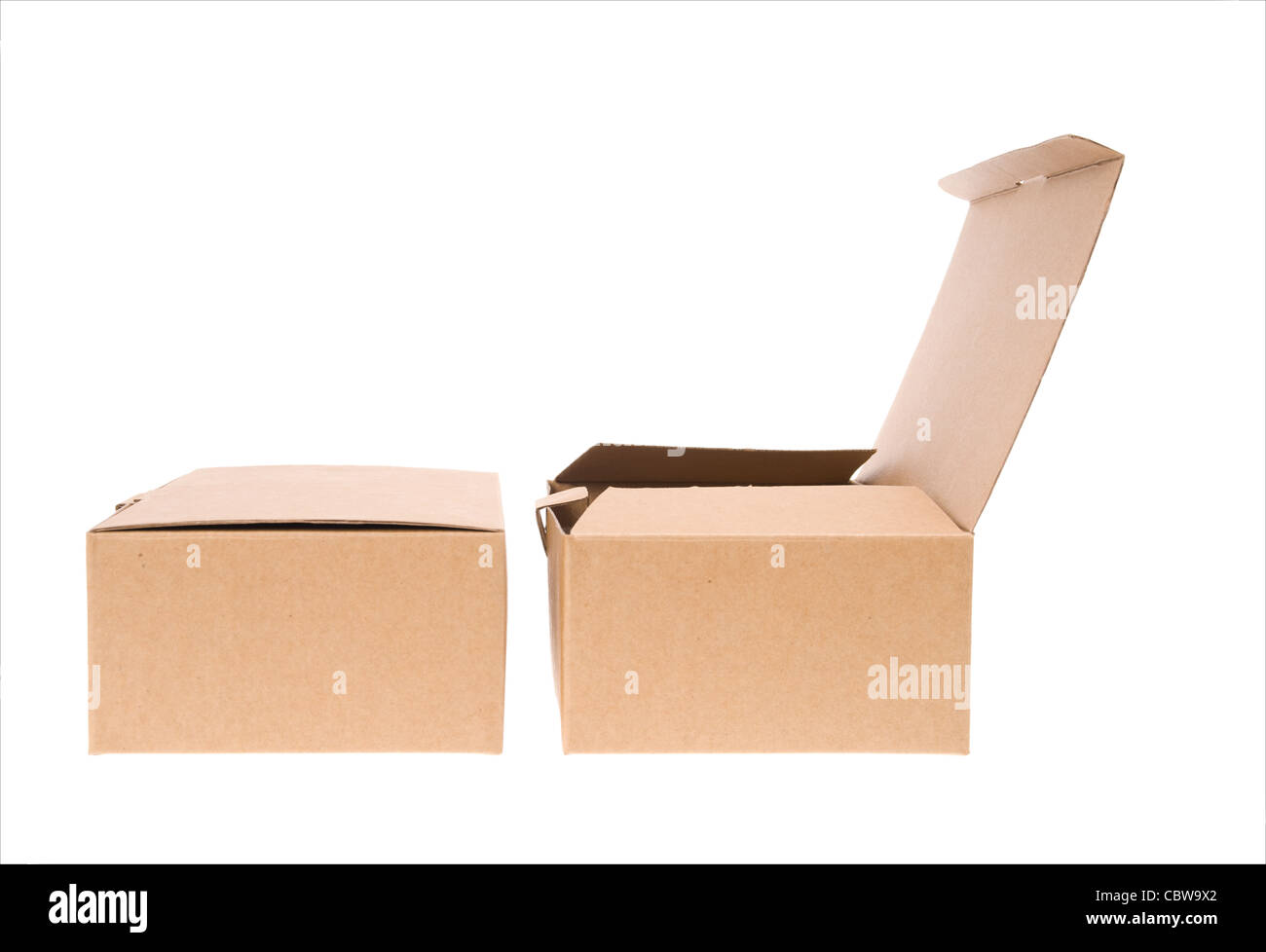 A packing corrugated box Stock Photo - Alamy