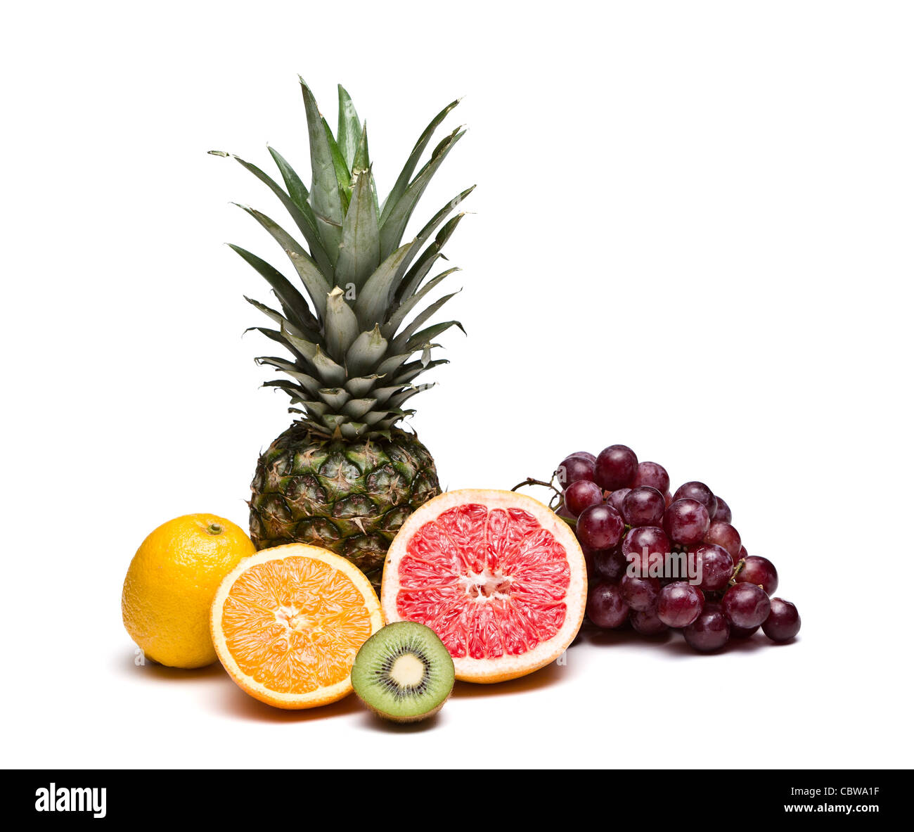 close-up of fruits isolated on white Stock Photo - Alamy