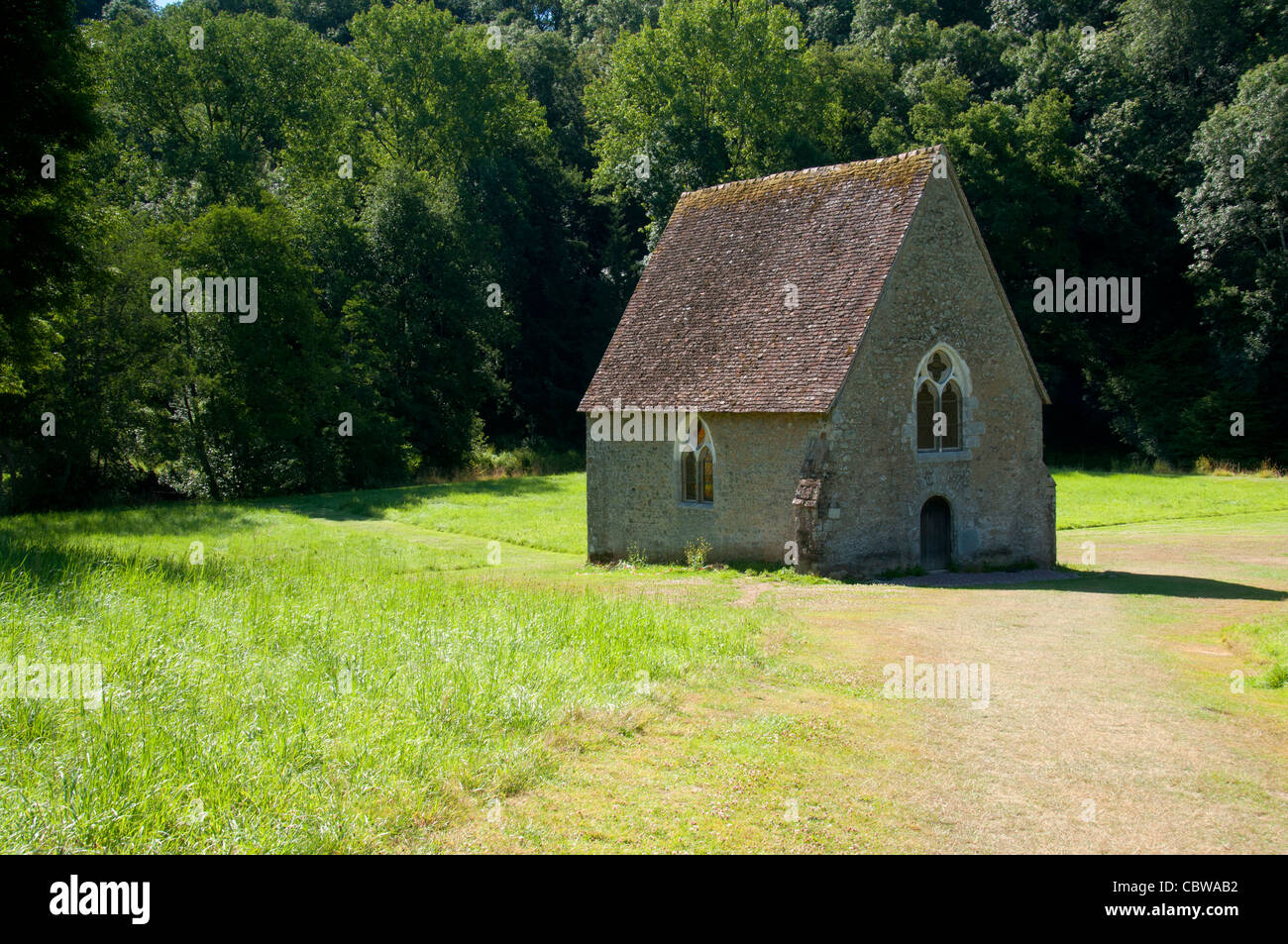 A small chapel in the countryside of central France Stock Photo - Alamy