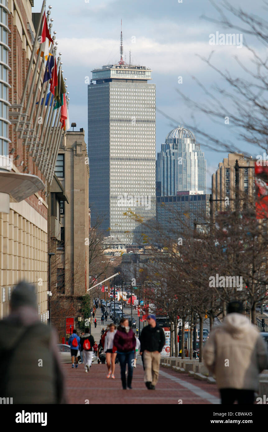 Boston University on Commonwealth Avenue in Boston, Massachusetts Stock ...