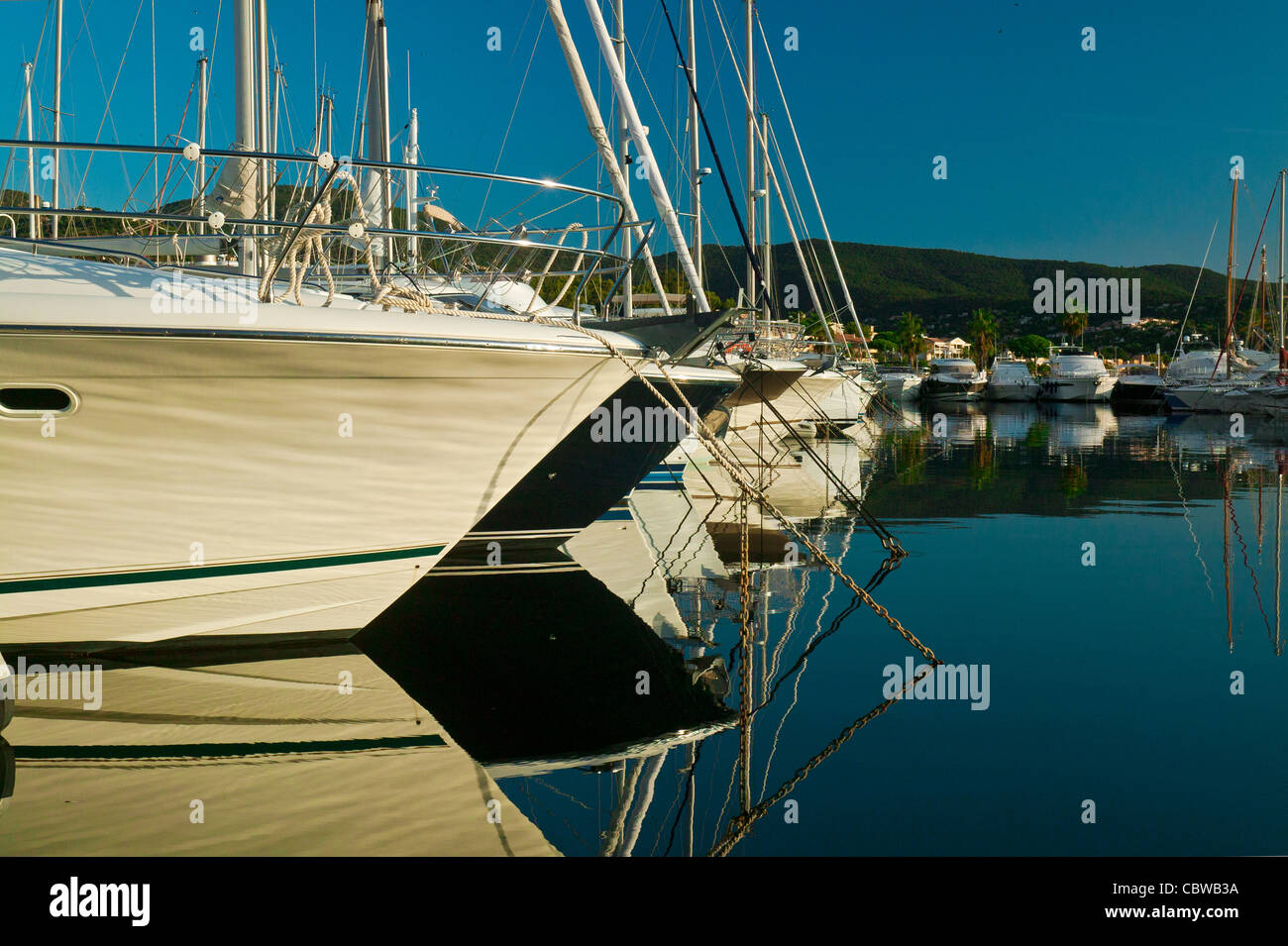 Cavalaire's Harbour, Var, Provence, France Stock Photo - Alamy