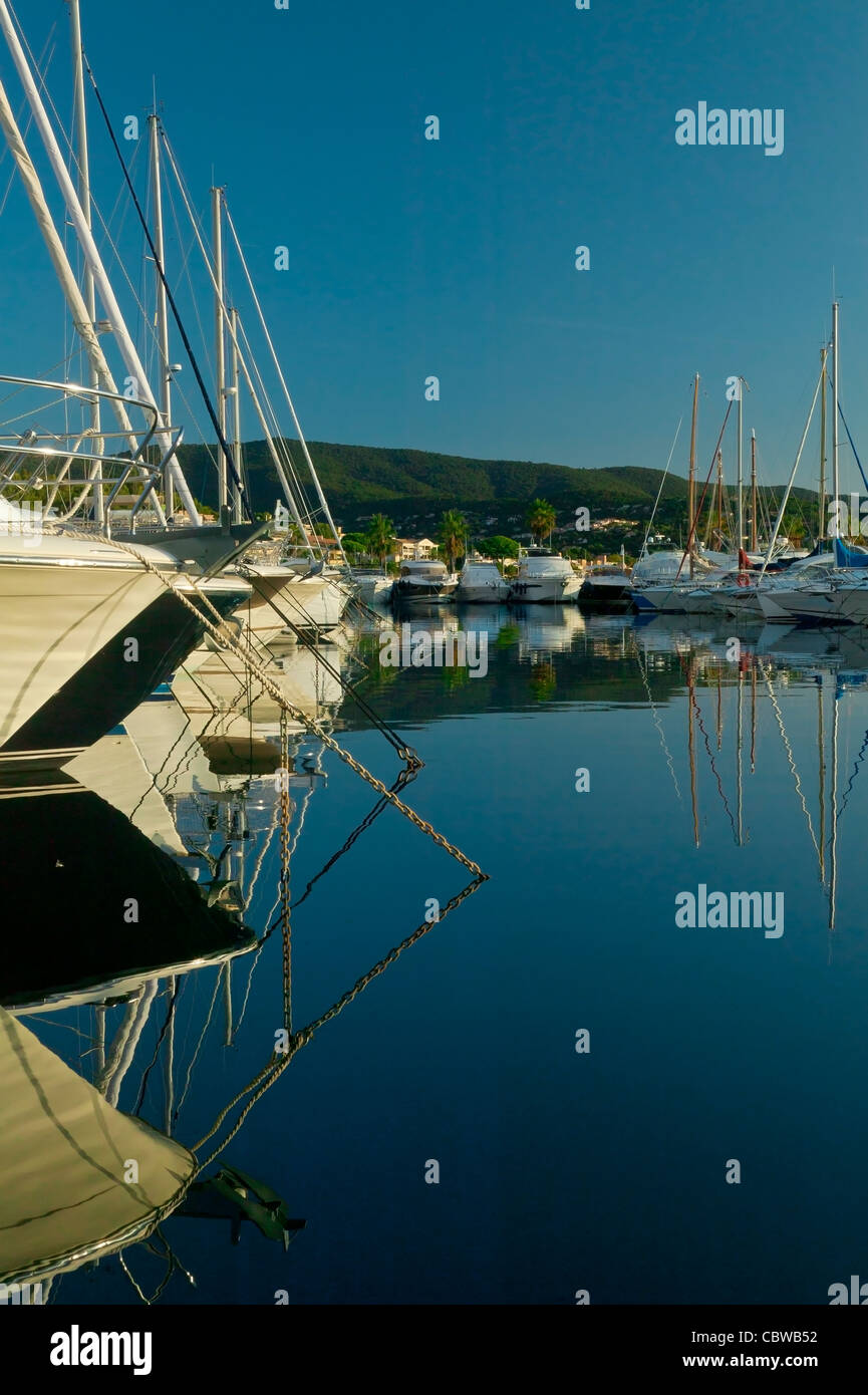 Cavalaire's Harbour, Var, Provence, France Stock Photo - Alamy