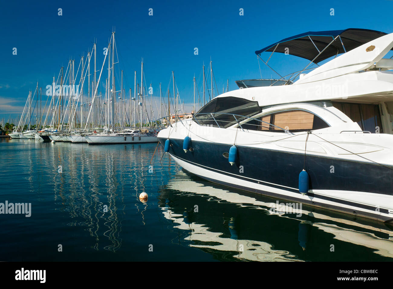 Harbour Of Hyeres, Var, Provence, France Stock Photo - Alamy