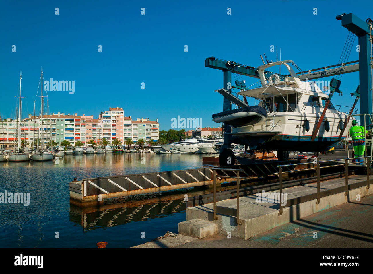 Harbour Of Hyeres, Var, Provence, France Stock Photo - Alamy