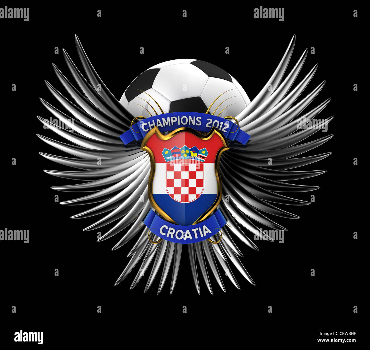 Croatia Soccer Ball Stock Photo - Alamy