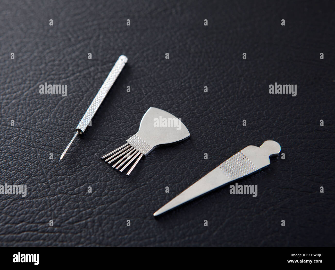 Selection of Shoni Shin tools for pediatric acupuncture Stock Photo - Alamy