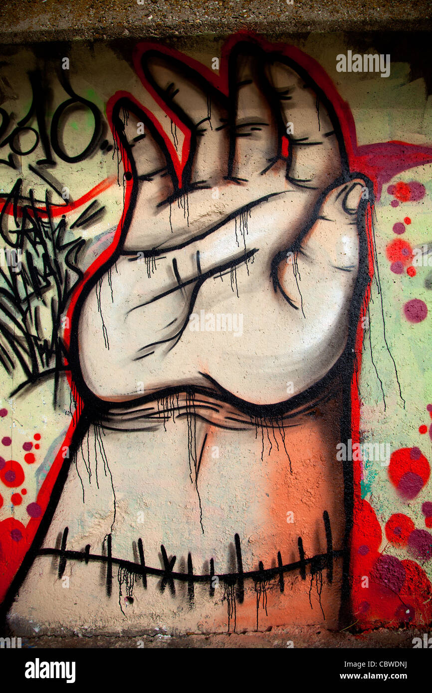 Hand spray painting High Resolution Stock Photography and Images - Alamy