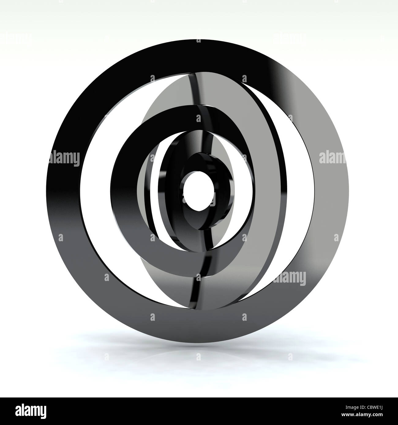 geometric world chrome 3d concept Stock Photo - Alamy