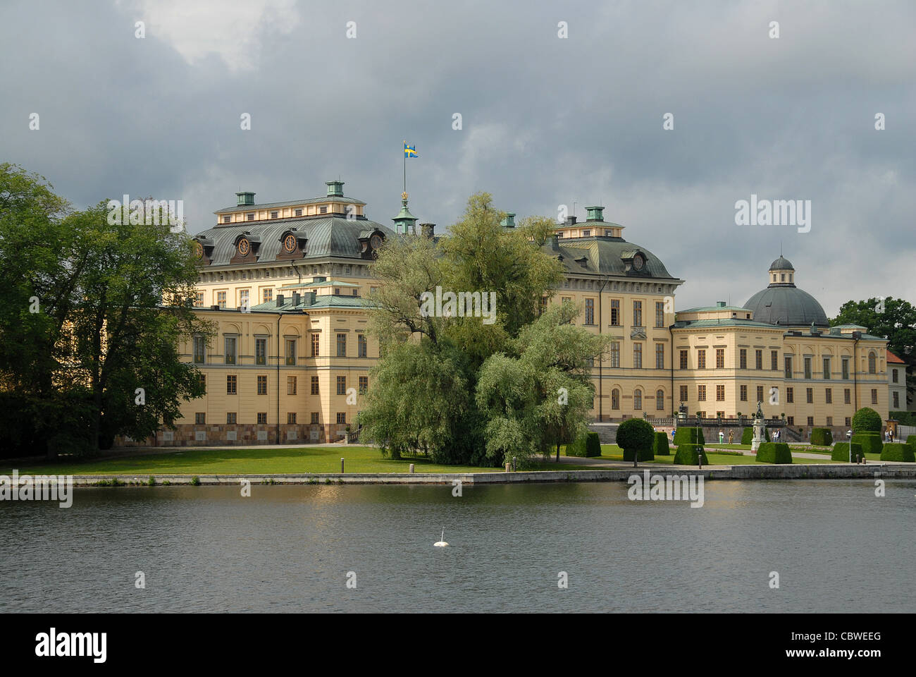 Drottningholm Slott, the palace of Sweden's royal family, seen from MS ...
