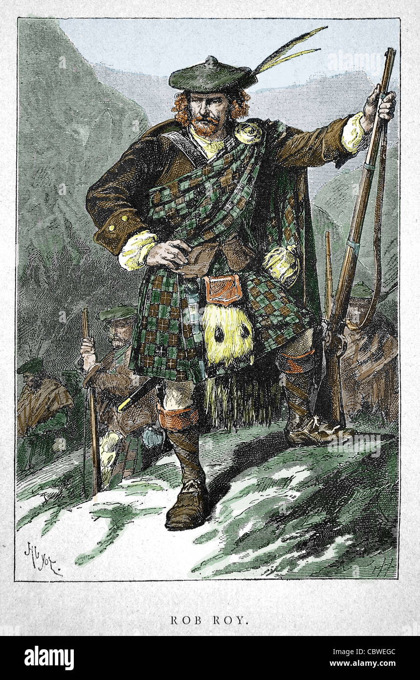 Robert Roy MacGregor (1671-1734). Famous Scottish folk hero and outlaw ...