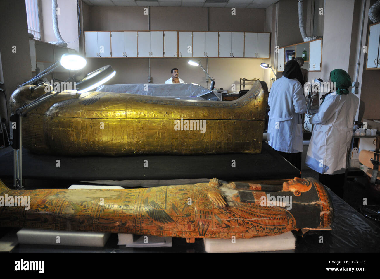 The mummy of Smenkhkere (BC 1374 XVIIIth Dynasty) at the Egyptian ...