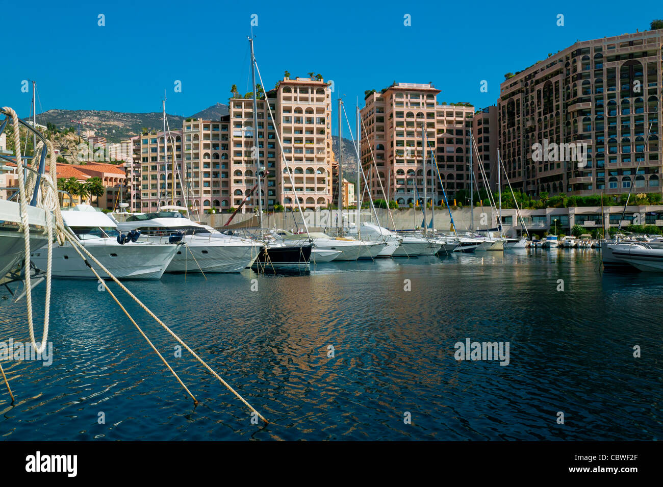The Cap D'Ail's Harbour, French Riviera, France Stock Photo - Alamy