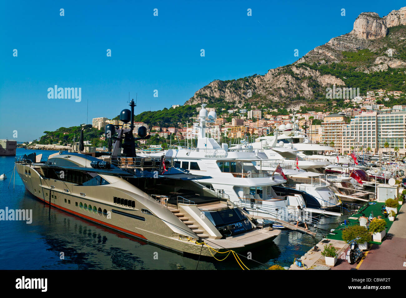 The Cap D'Ail's Harbour, French Riviera, France Stock Photo - Alamy
