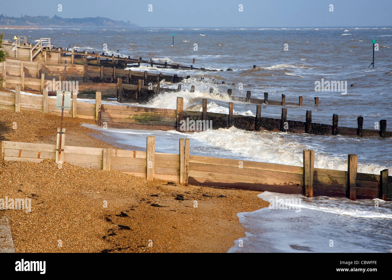 Wooden groynes hi-res stock photography and images - Alamy