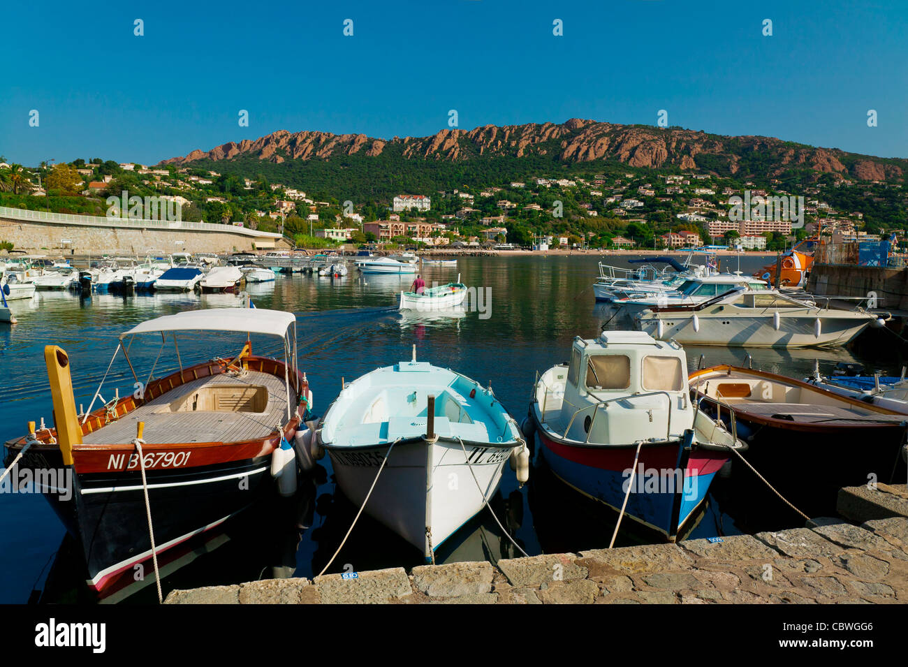 Harbour Of Agay, Var, Provence, France Stock Photo - Alamy