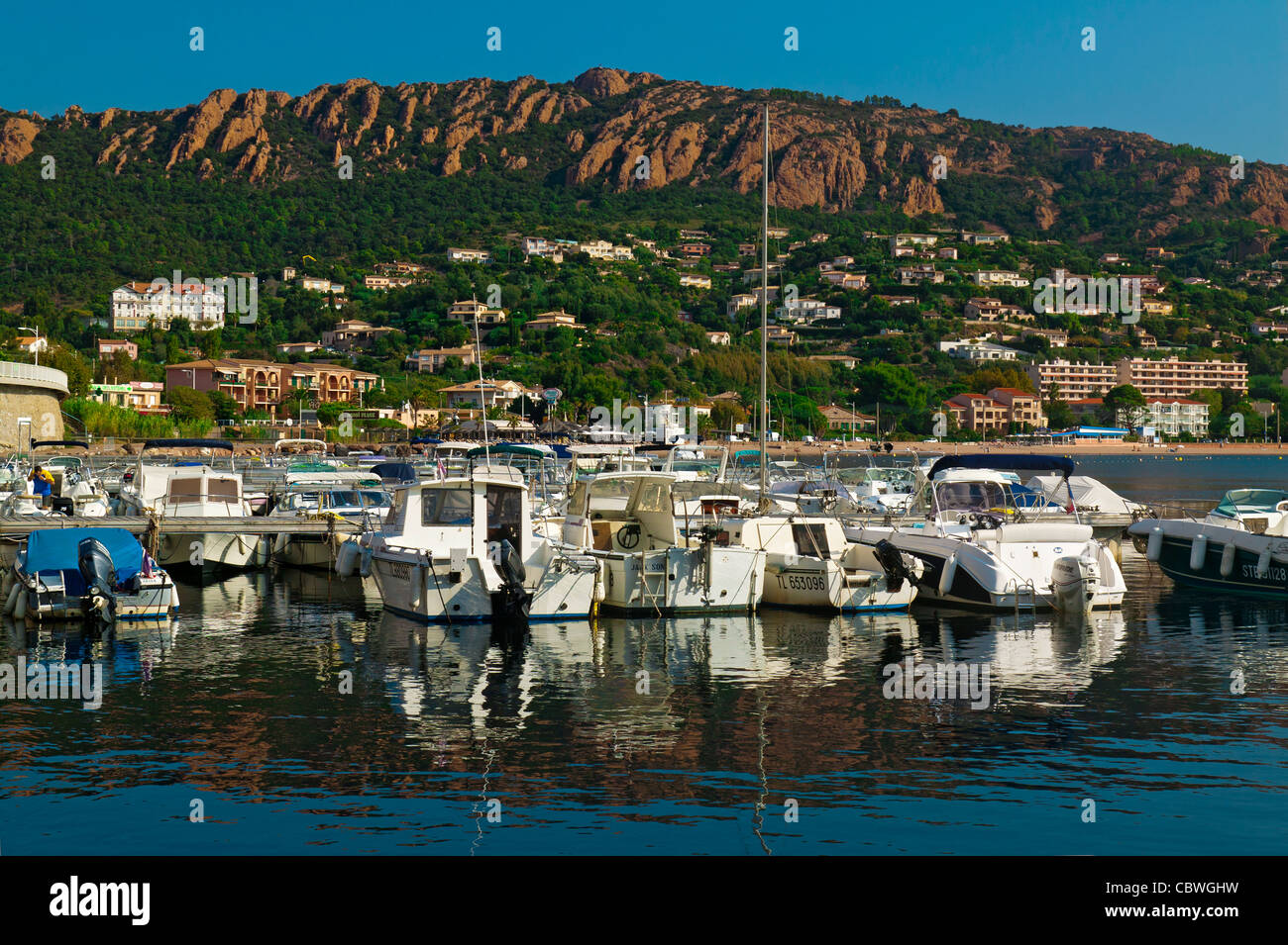 Harbour Of Agay, Var, Provence, France Stock Photo - Alamy