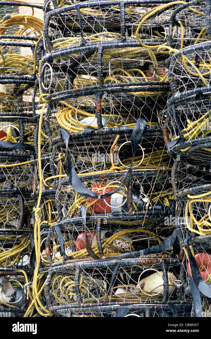 Crab Pots Stacked on Dock, Wrangell, Alaska, crab fishing, southeast ...