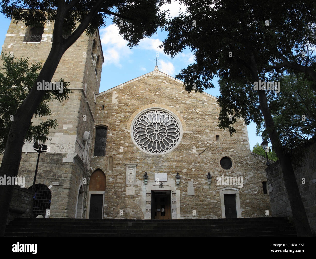 Cathedral of San Giusto in Trieste Stock Photo - Alamy