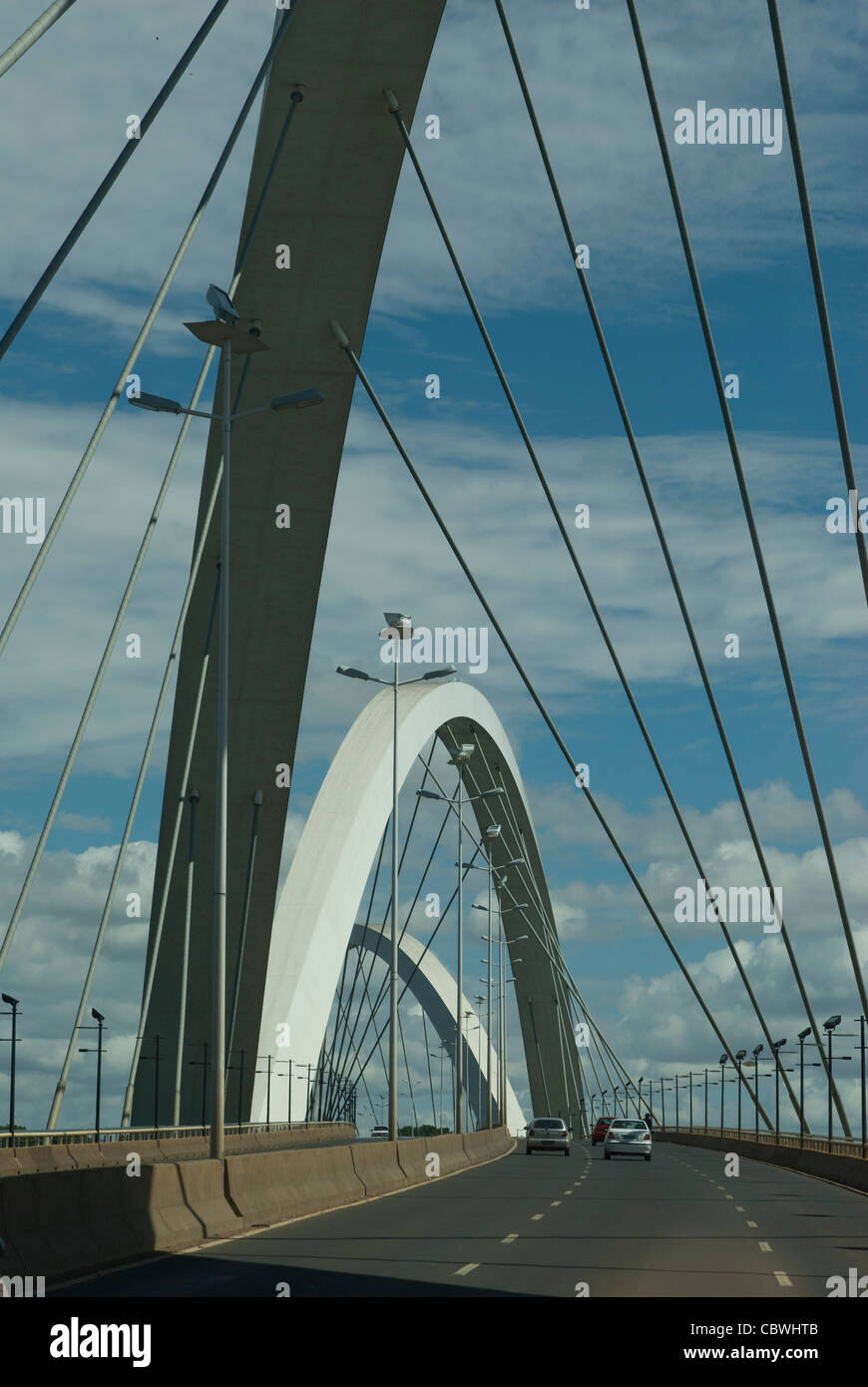 Brasilia, Brazil. The Juscelino Kubitschek Bridge, also known as Ponte ...