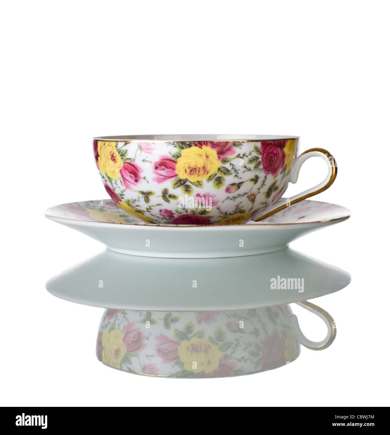 Retro teacup Cut Out Stock Images & Pictures - Alamy