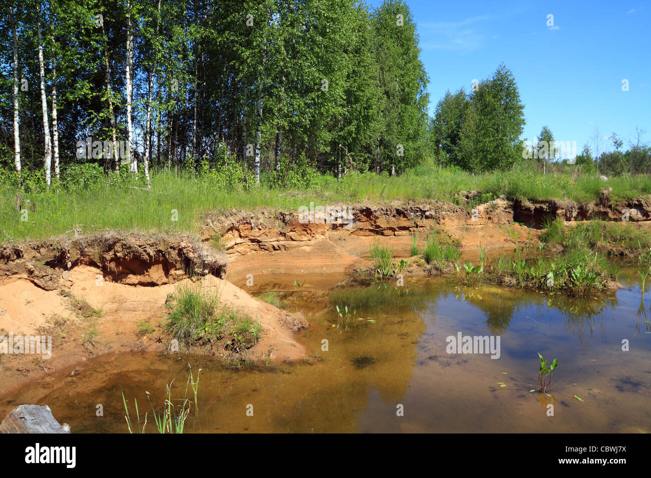 Old gravel pit lake hi-res stock photography and images - Alamy