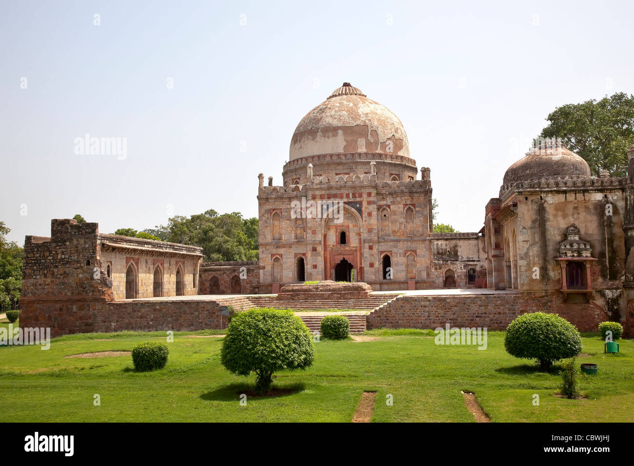 Ancient Bara Gumbad Tomb Lodi Gardens New Delhi India Stock Photo - Alamy