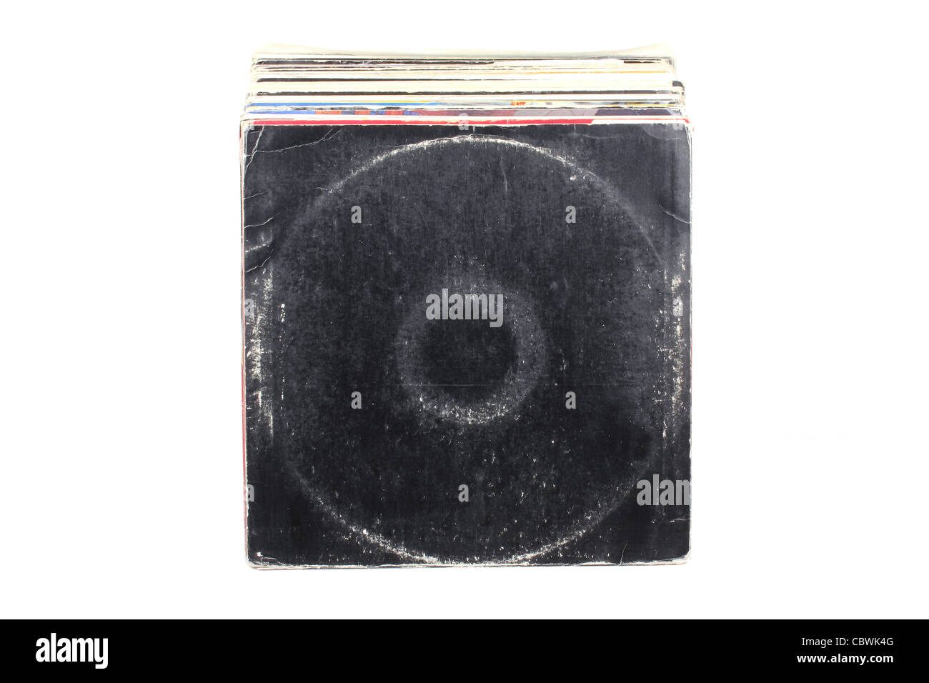 Vinyl records, isolated on white Stock Photo - Alamy