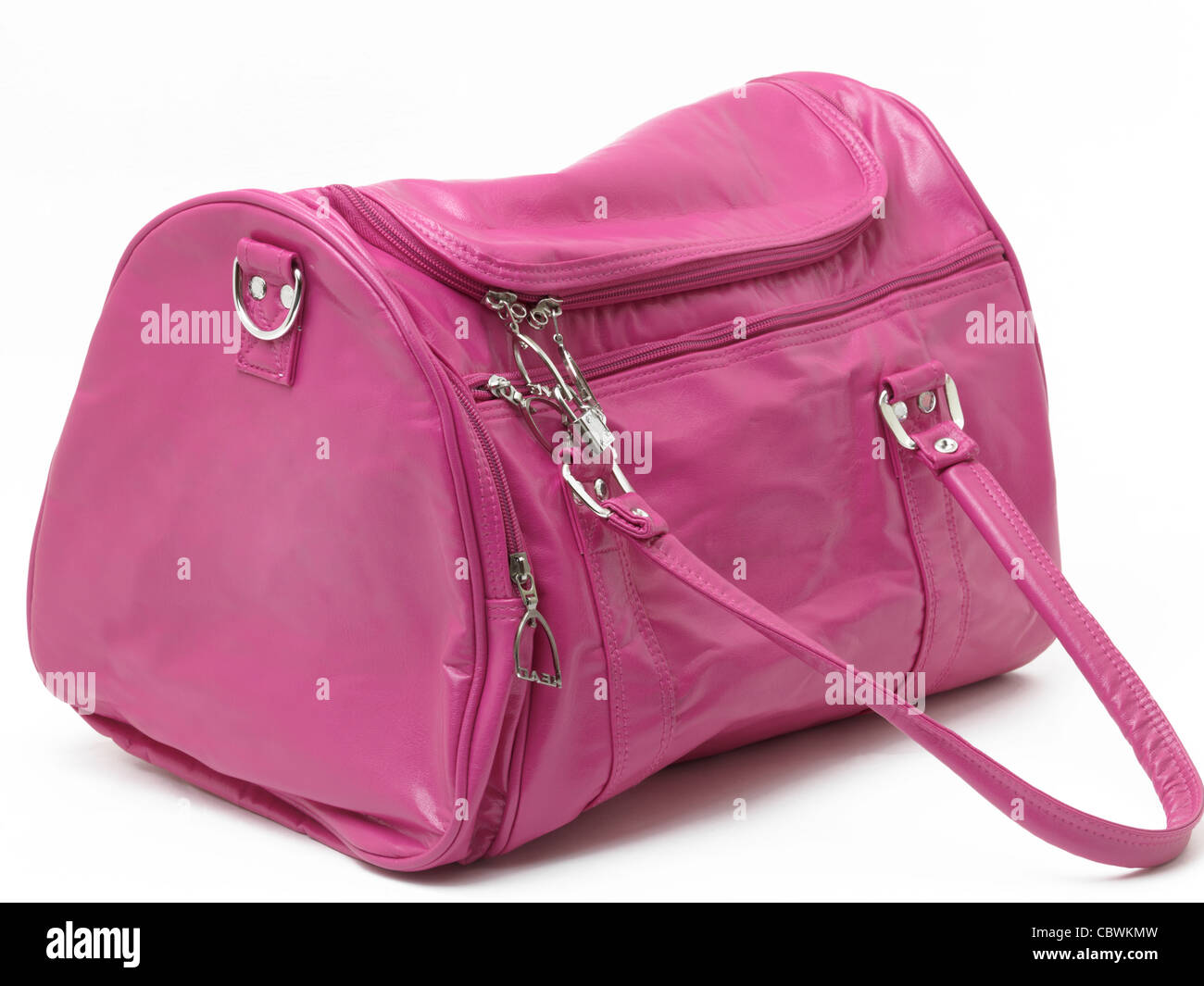 Pink Sports Bag Stock Photo - Alamy