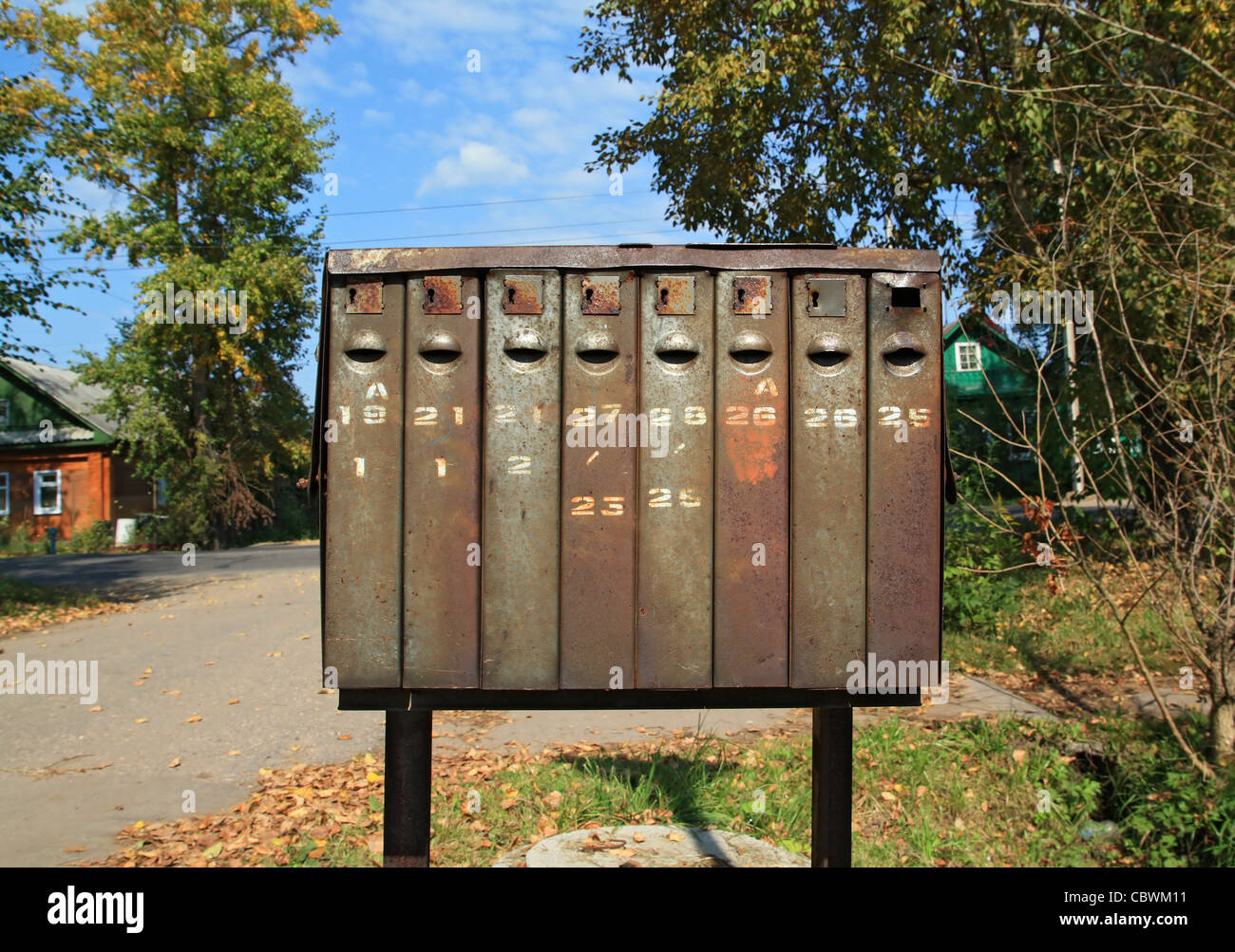 Old mailboxes hi-res stock photography and images - Alamy