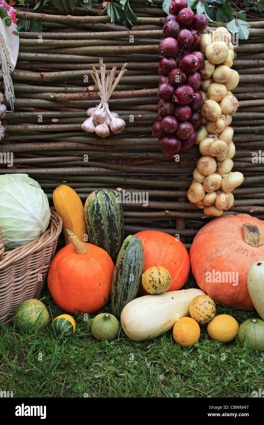 vegetables on rural market Stock Photo - Alamy
