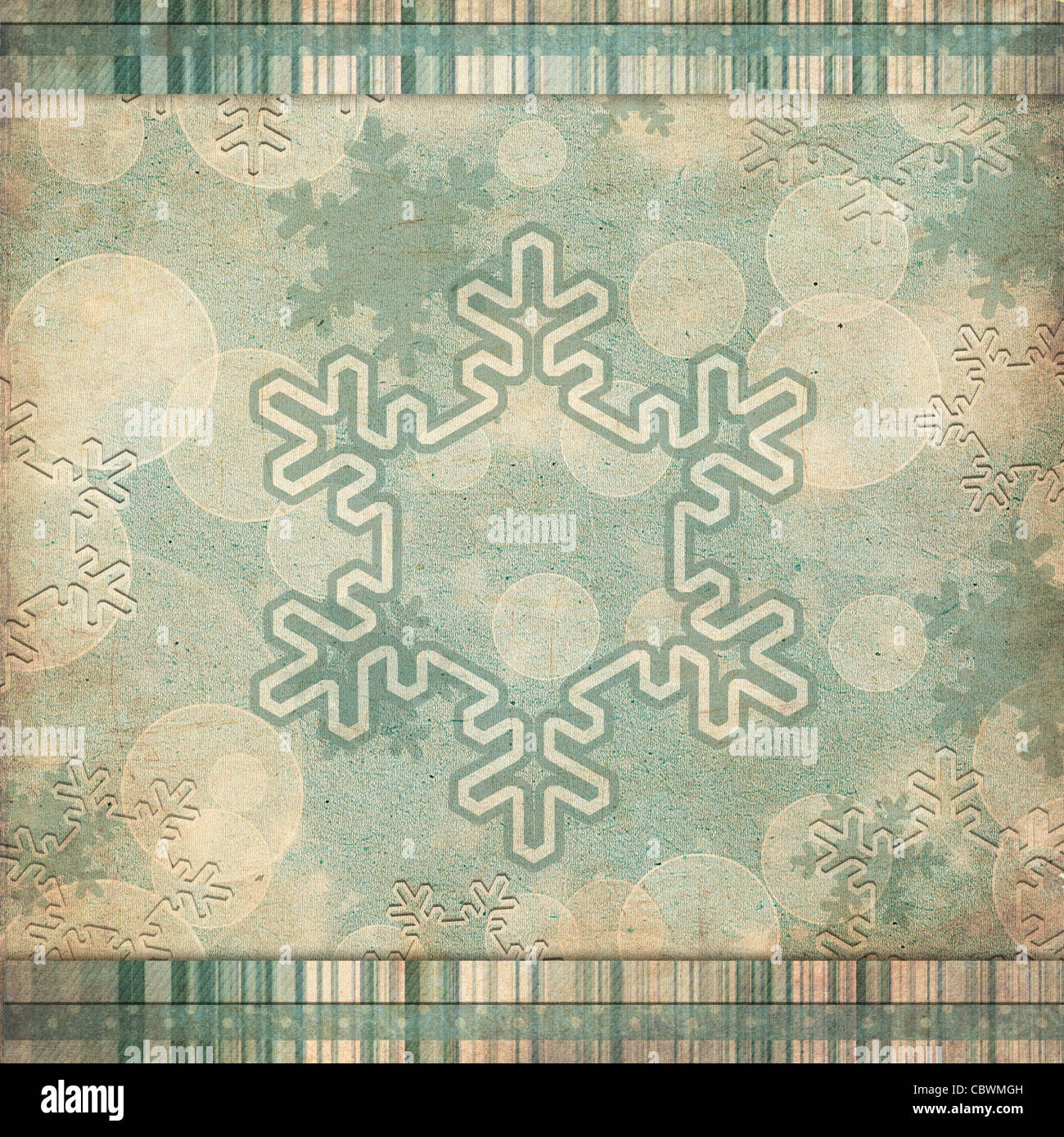 vintage pattern with snowflake Stock Photo - Alamy