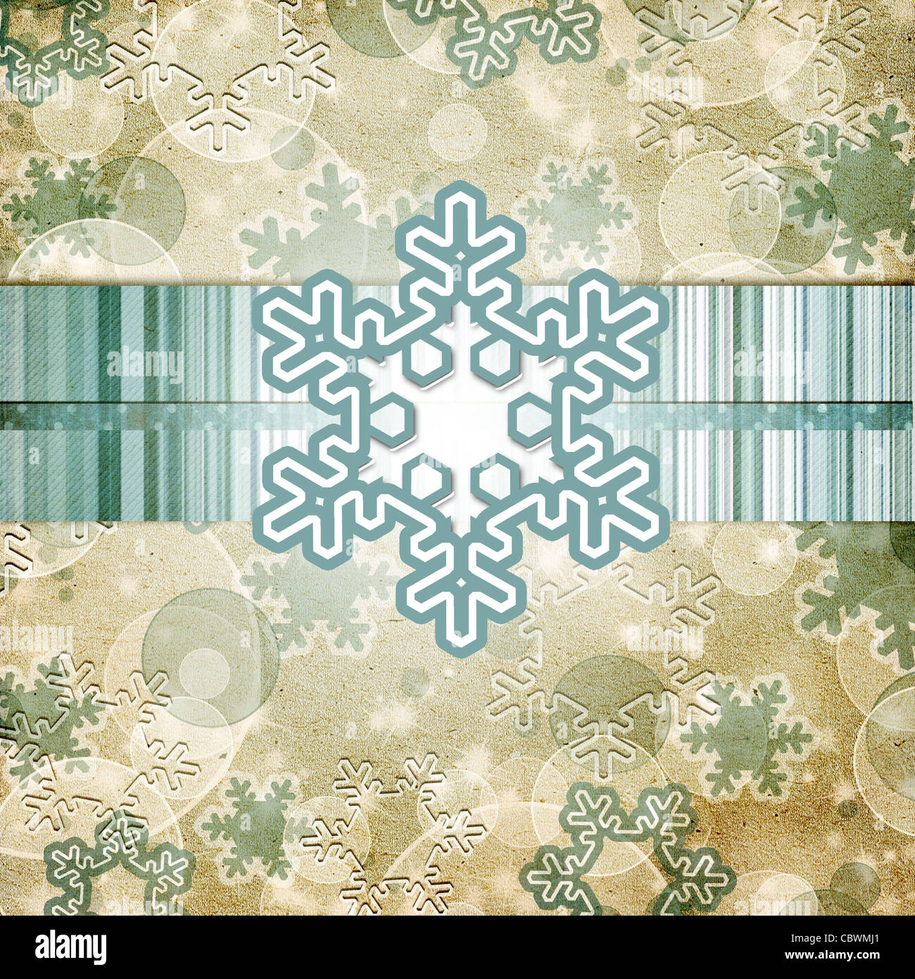vintage pattern with snowflake Stock Photo - Alamy