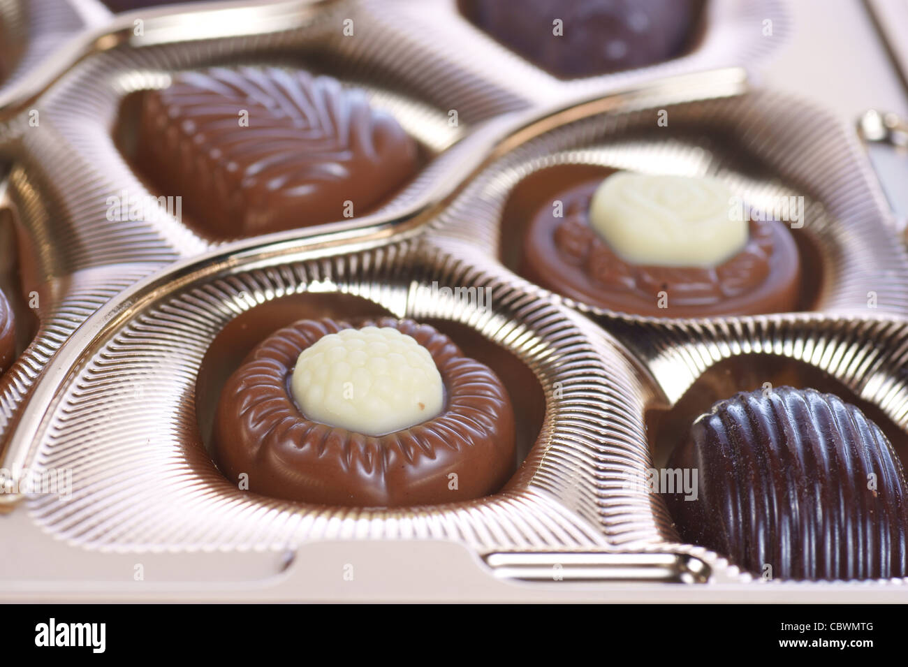 chocolate pralines candy Stock Photo - Alamy