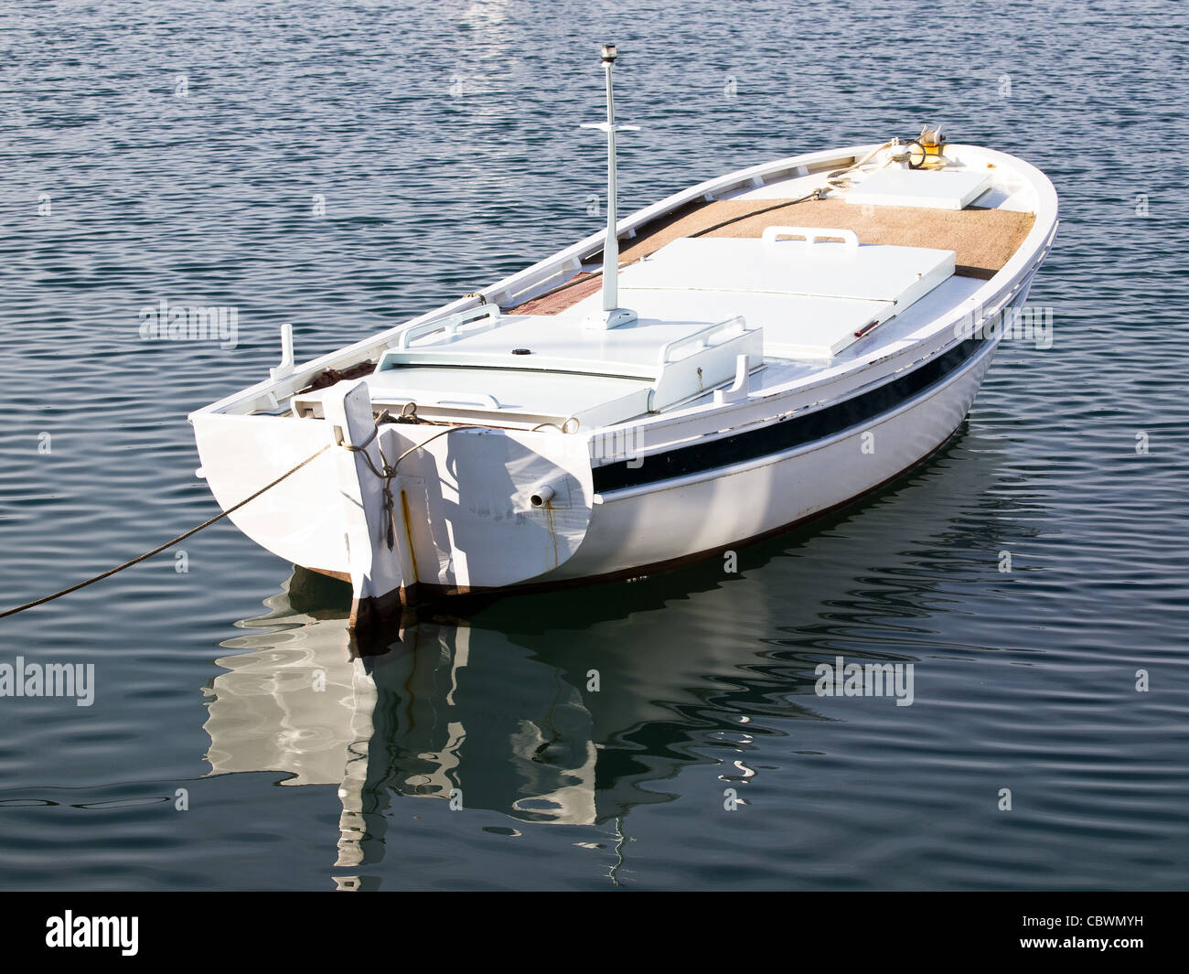 old wooden boat on the sea Stock Photo - Alamy