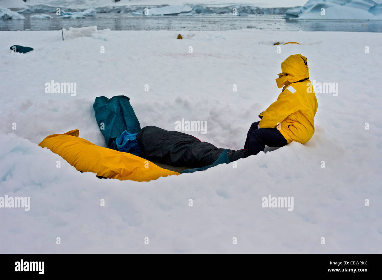 CAMPING ON ICE RONGE ISLAND, ANTARCTICA Stock Photo - Alamy