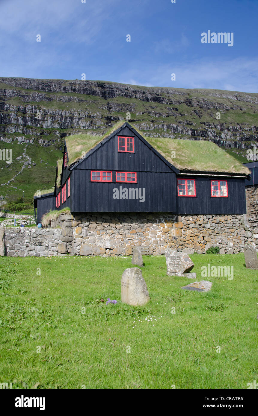 Kingdom of Denmark, Faroe Islands (aka Foroyar). Historic outdoor ...