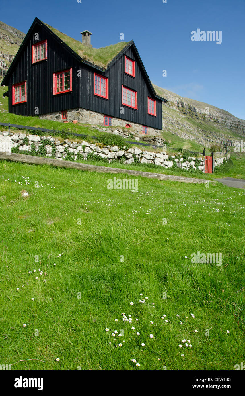 Kingdom of Denmark, Faroe Islands (aka Foroyar). Historic outdoor ...