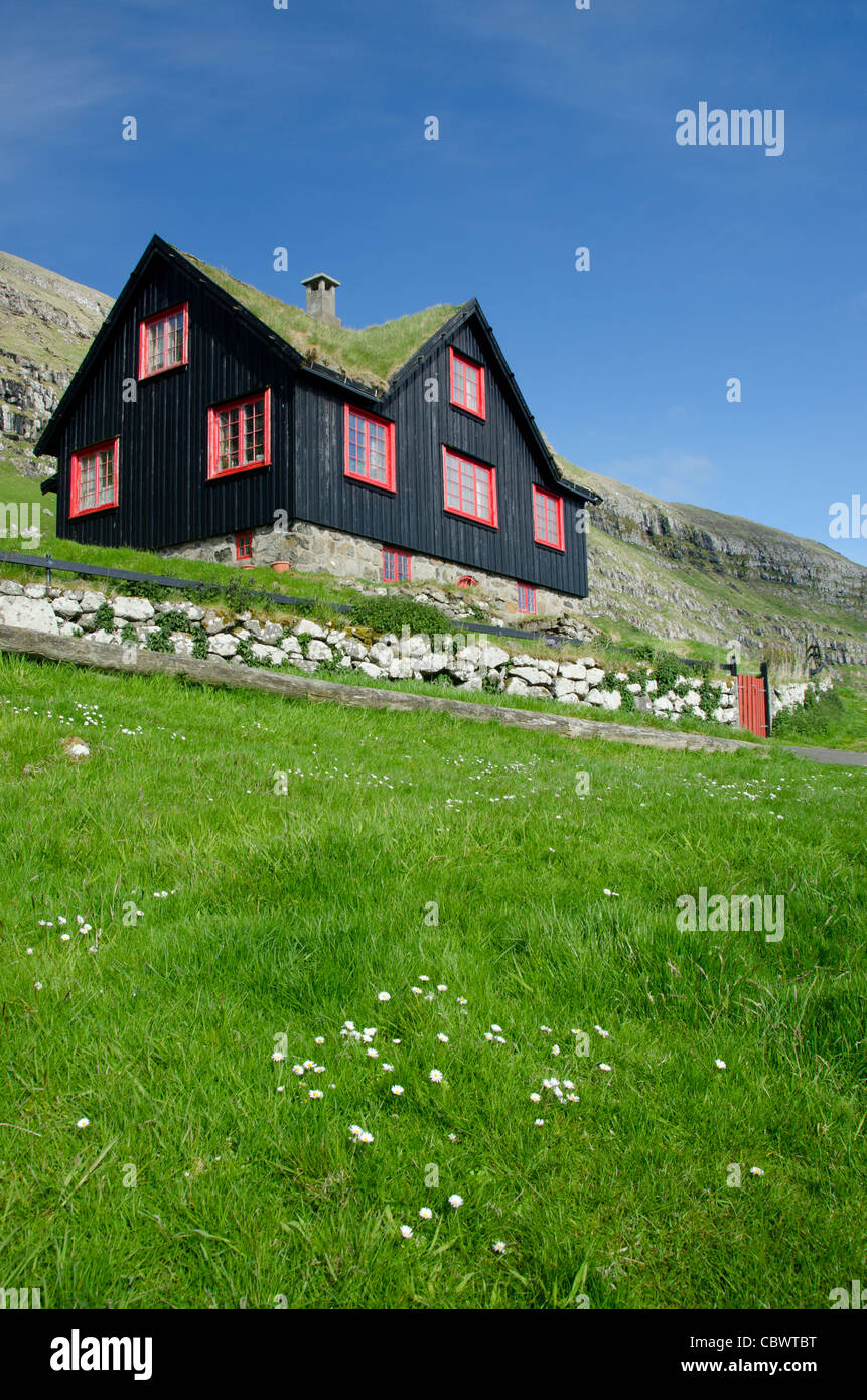 Kingdom of Denmark, Faroe Islands (aka Foroyar). Historic outdoor ...