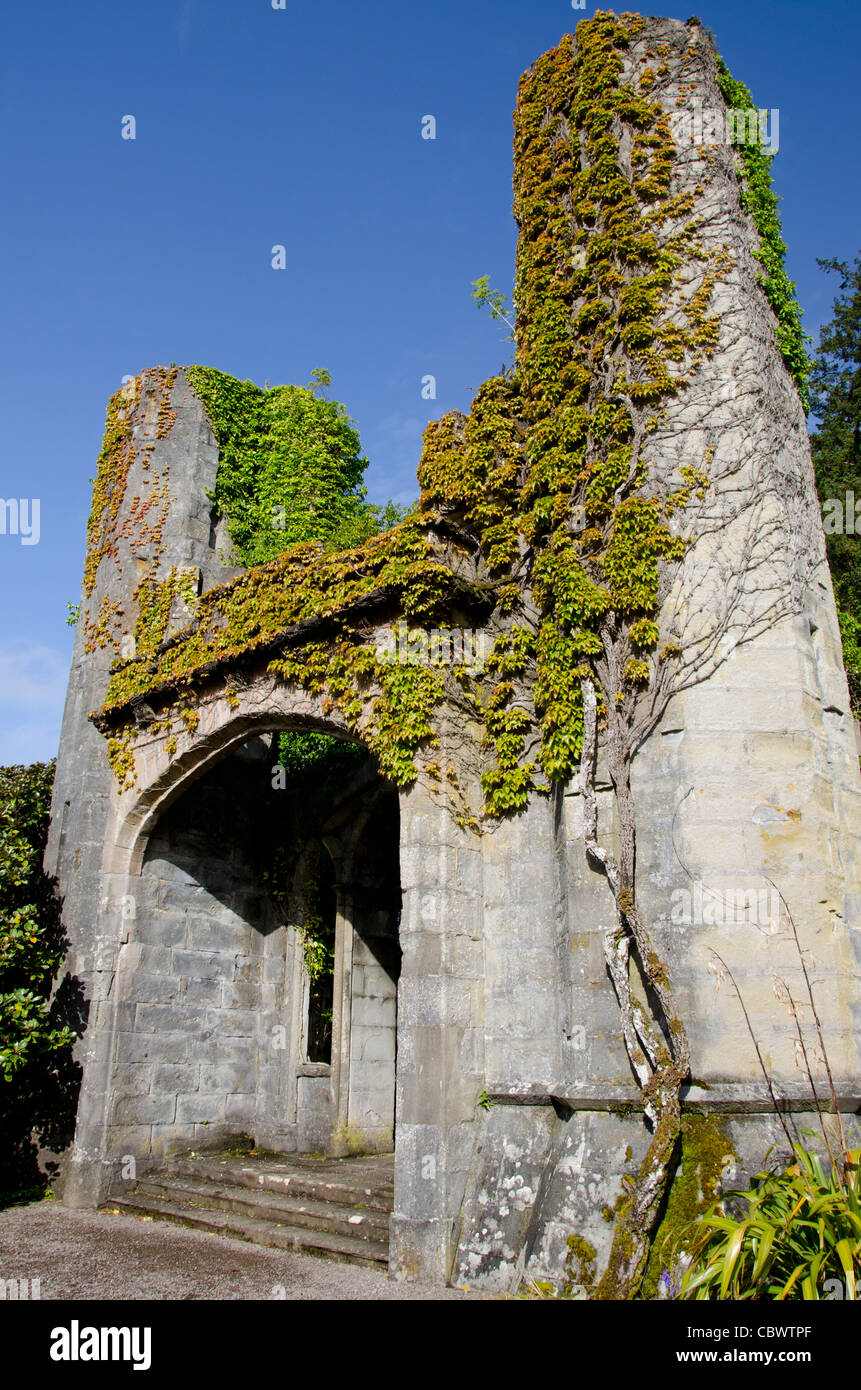Scotland, Inner Hebrides, Isle of Skye, Armadale Castle & Gardens, ivy ...
