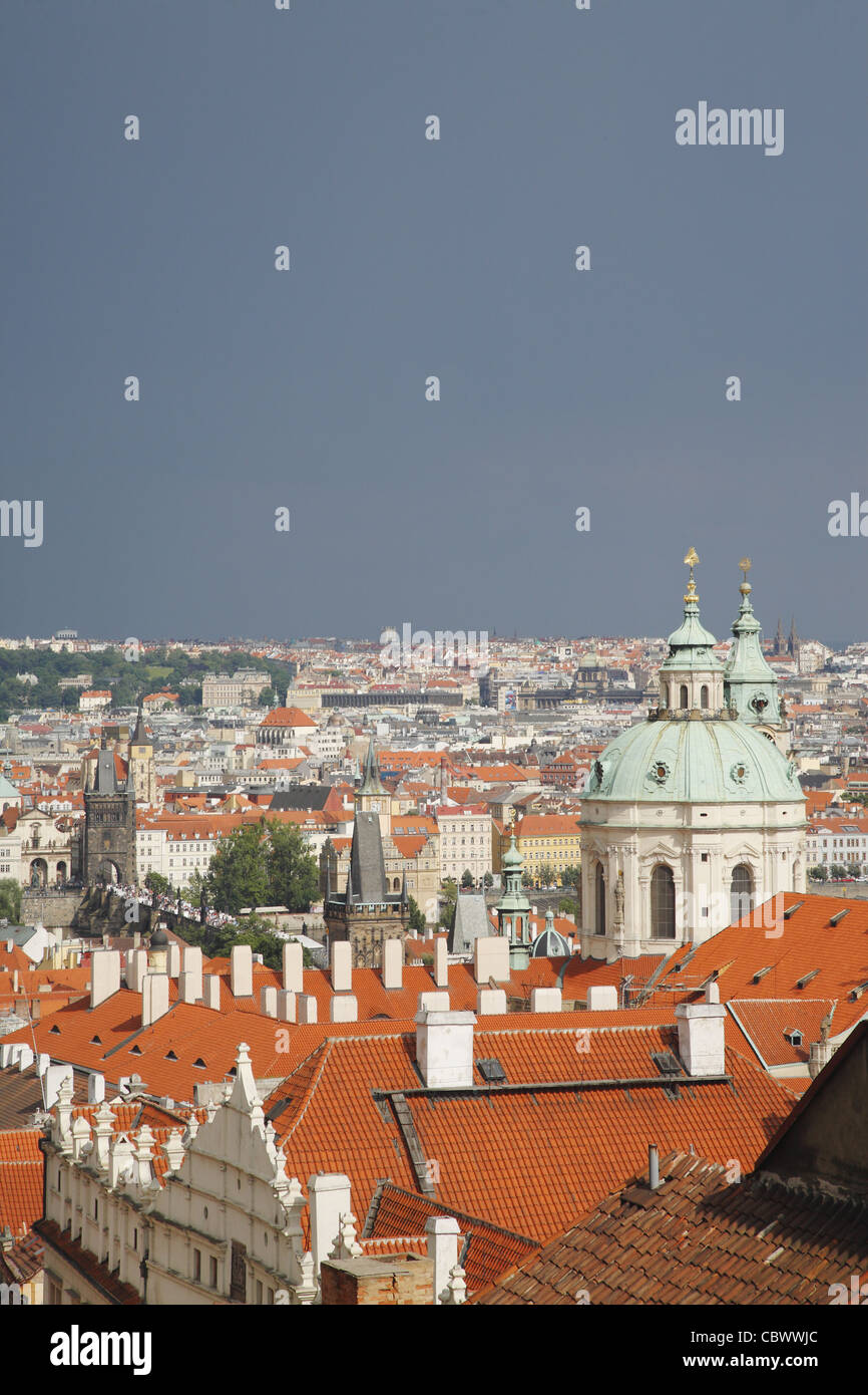 Prague rooftop view from above hi-res stock photography and images - Alamy
