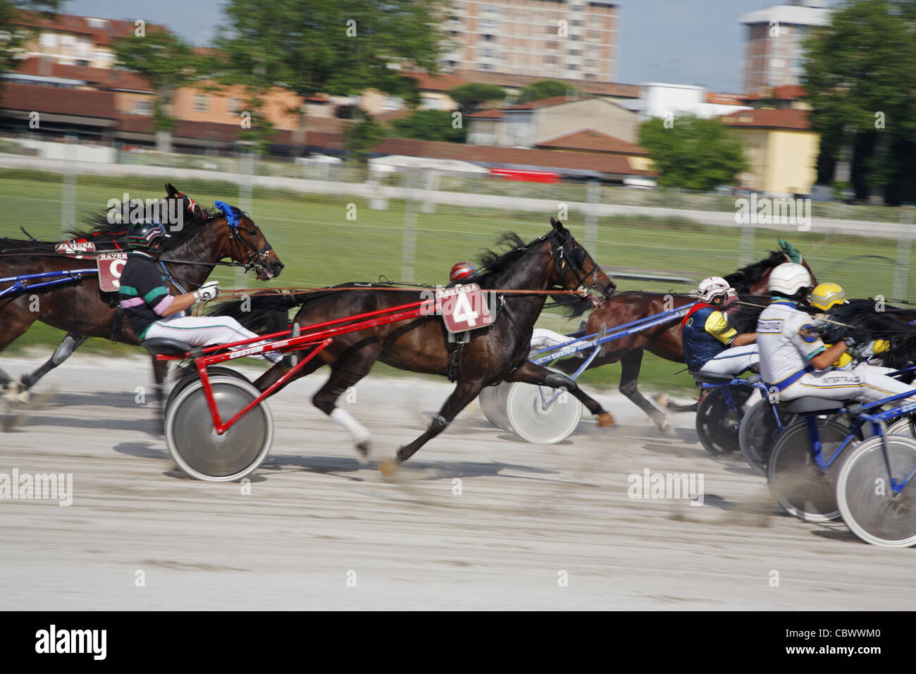 Trotting race harness racing track hi-res stock photography and images ...