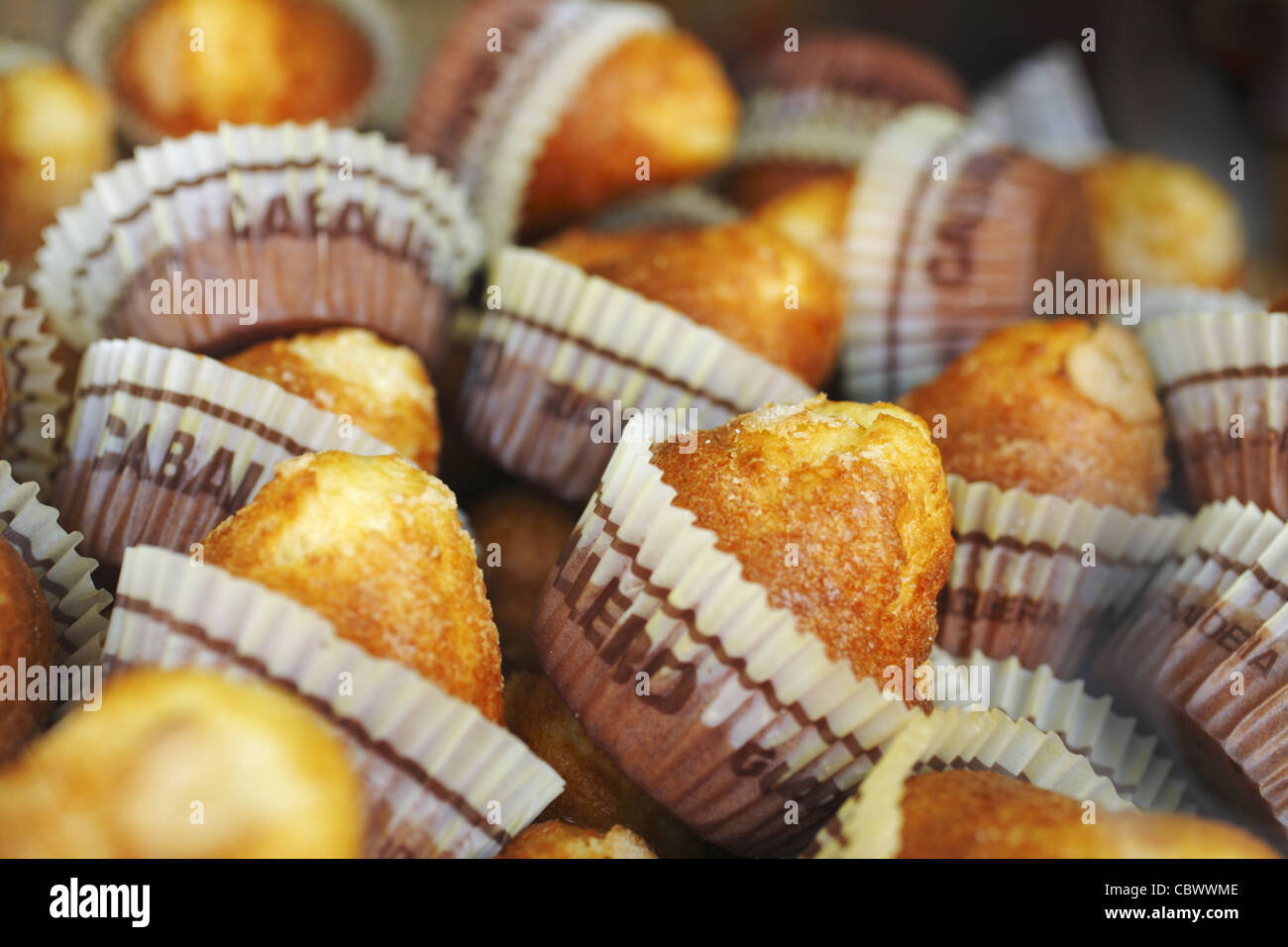 Magdalenas, Spanish cupcakes, bakery in Guadarrama, Spain Stock Photo ...