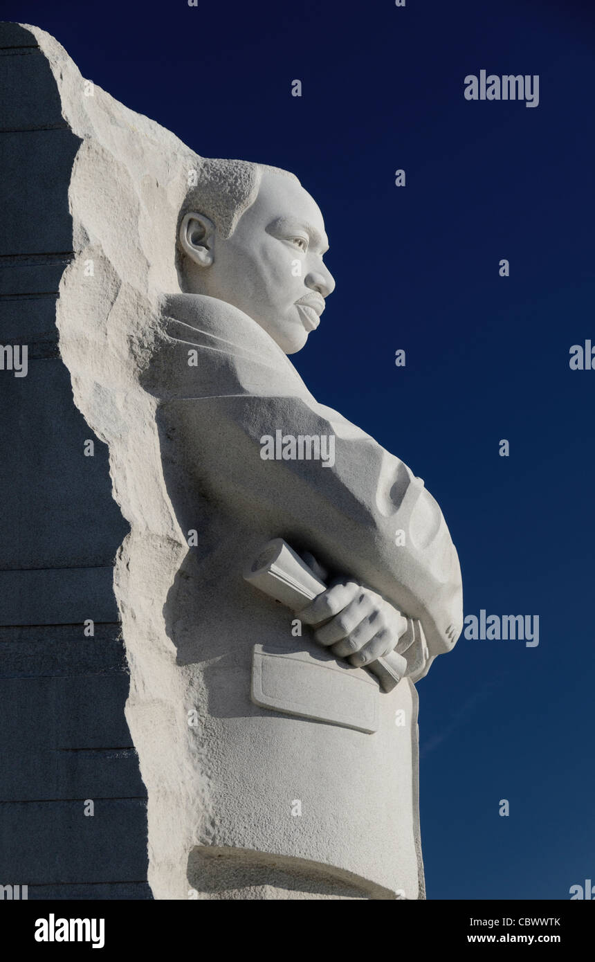 WASHINGTON DC, USA - The "Stone of Hope" statue by sculpture Lei Yixin ...