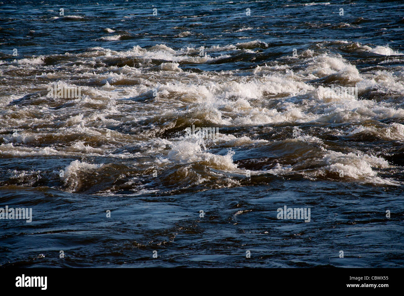 A view of the rapids on the St. Lawrence River Stock Photo - Alamy