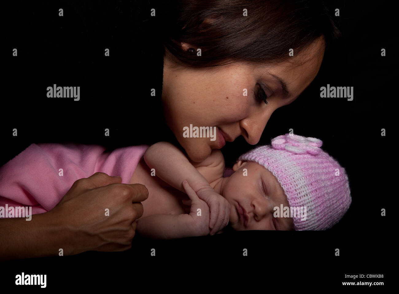 A mother's love for her newborn baby Stock Photo - Alamy