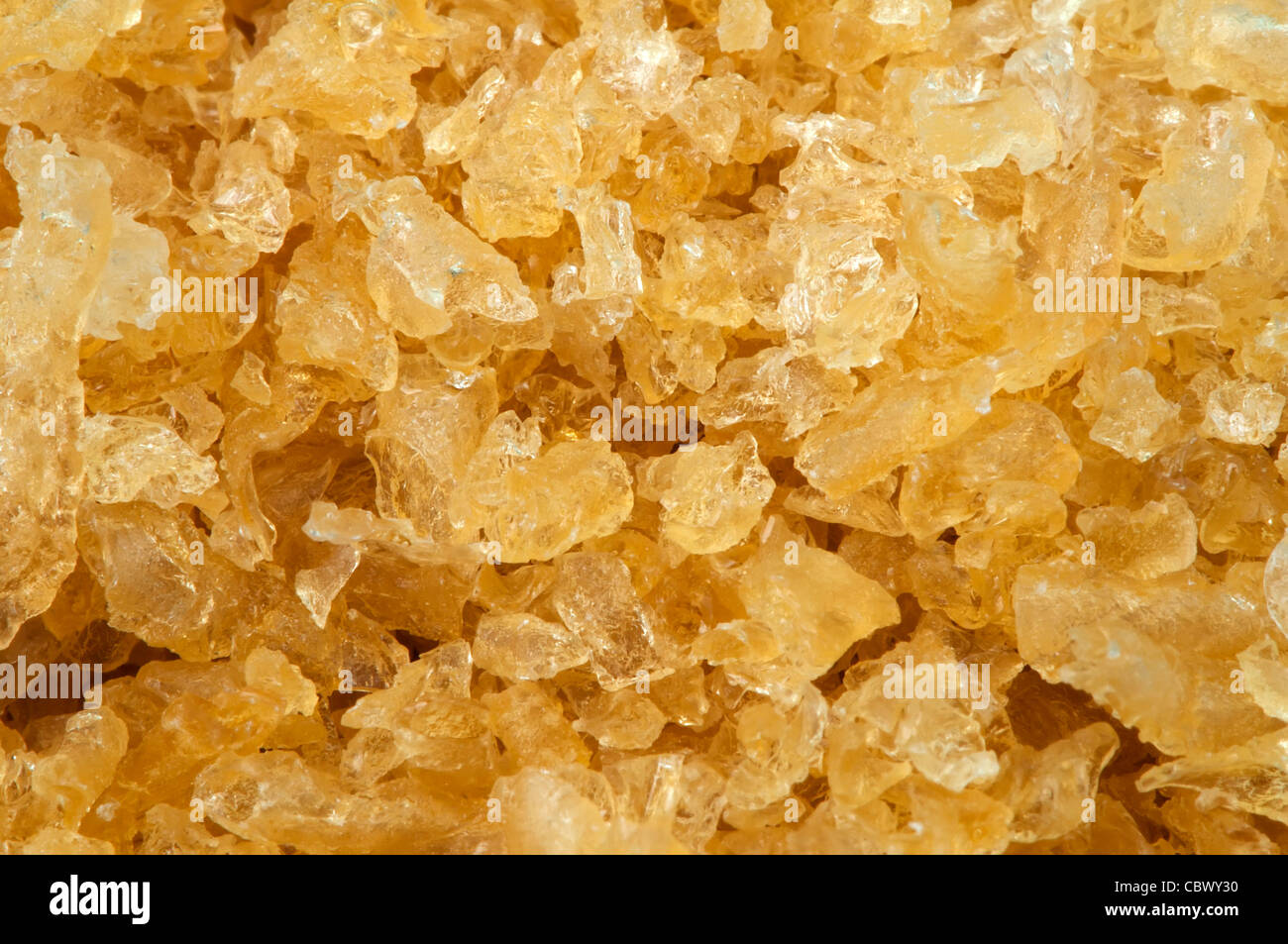 Cooking gelatin yellow crystals closeup Stock Photo - Alamy