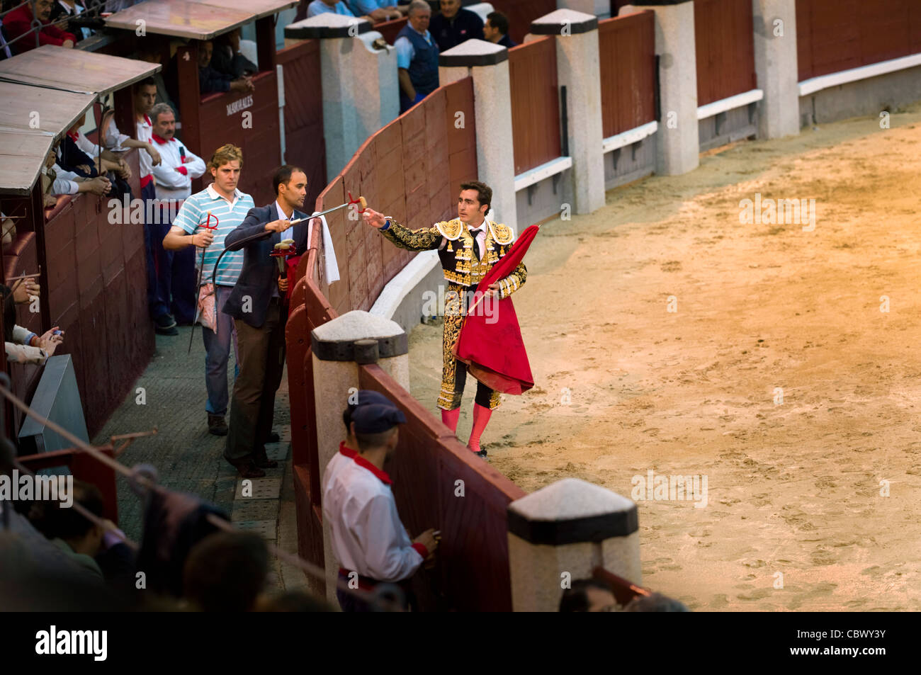 BULLFIGHT CORRIDA MADRID SPAIN Stock Photo - Alamy