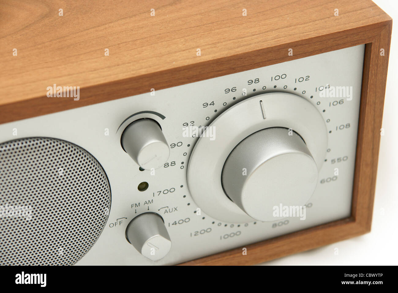 Picture of a radio in wood Stock Photo - Alamy