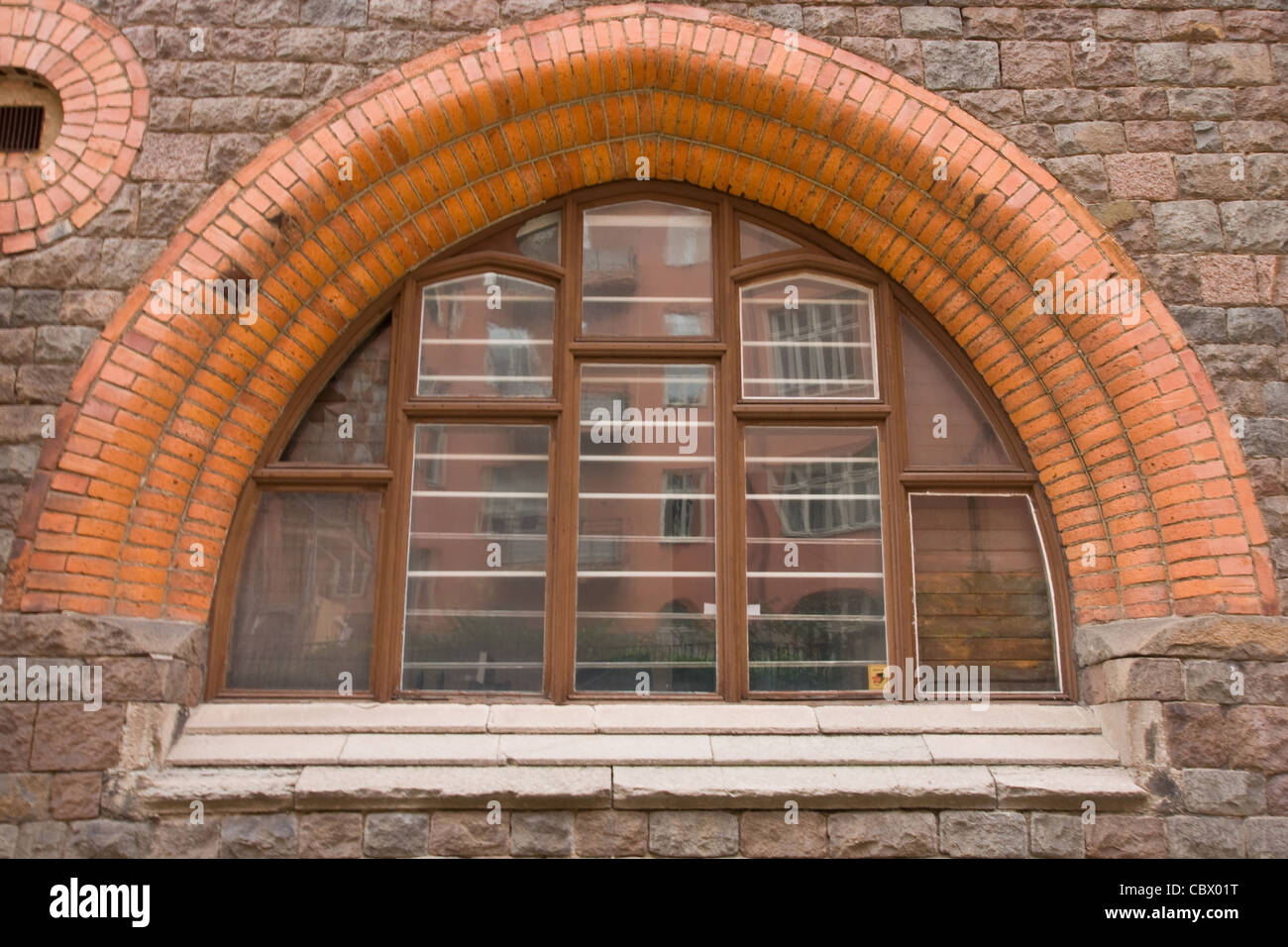 Window on brickwall Stock Photo - Alamy