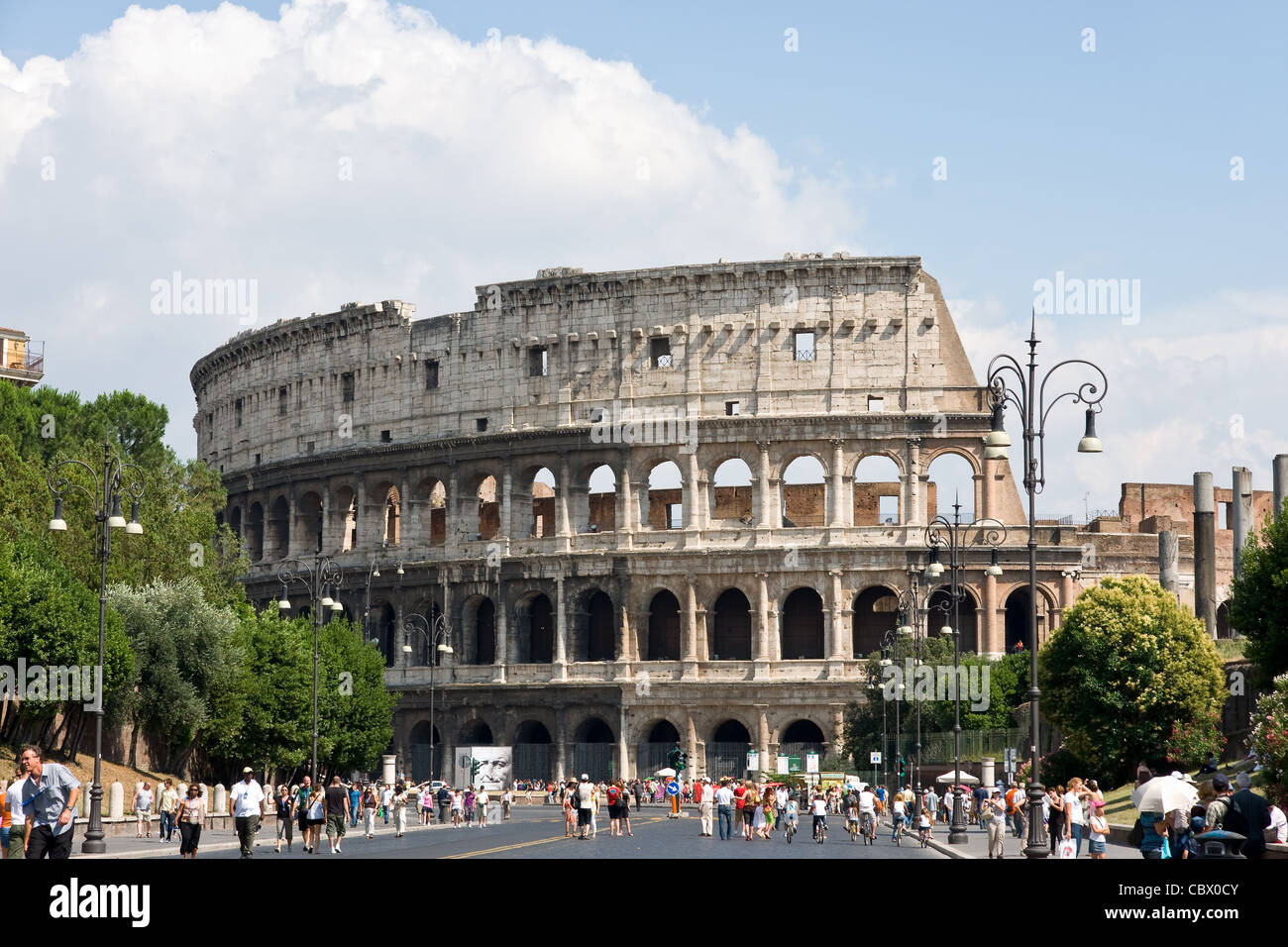The Colosseum, the world famous landmark in Rome, Italy Stock Photo - Alamy